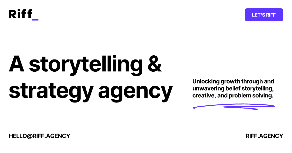 A Creative, Strategy, and Venture Studio | Riff_
